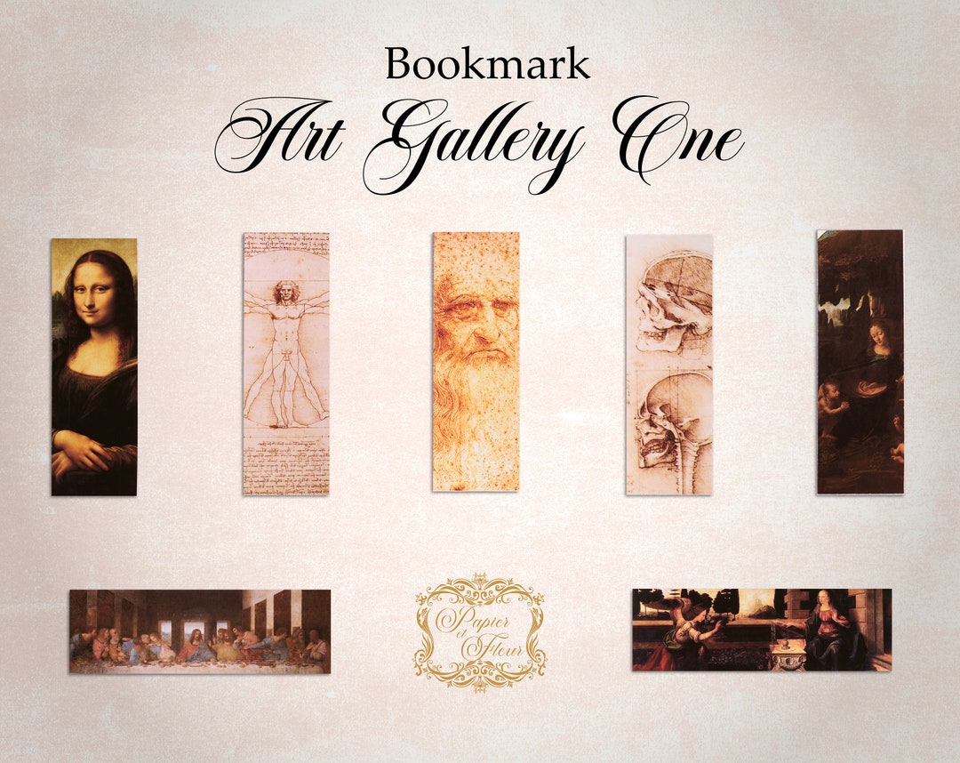 Art Gallery One Bookmark Collection Featuring Works of Leonardo Da ...