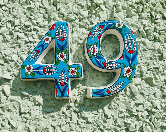 House Number Sign Traditional Portuguese Blue Tiles / Ref. 054 - Etsy