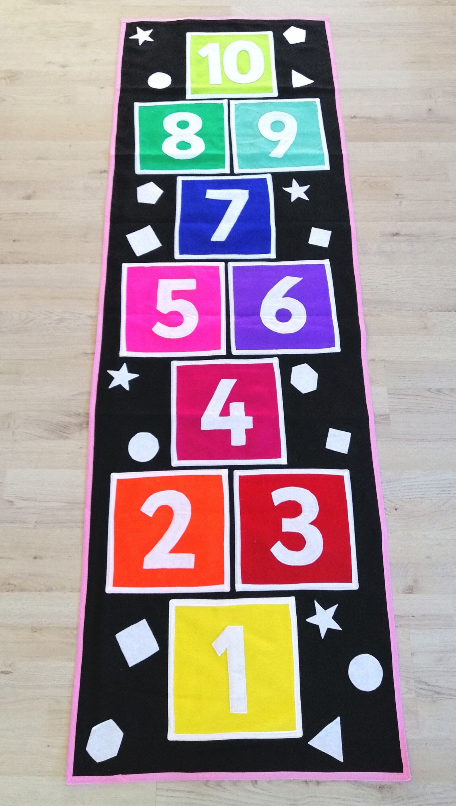 Felt Hopscotch Play Mat Set – Indoor Fun for Kids and Family, Perfect ...
