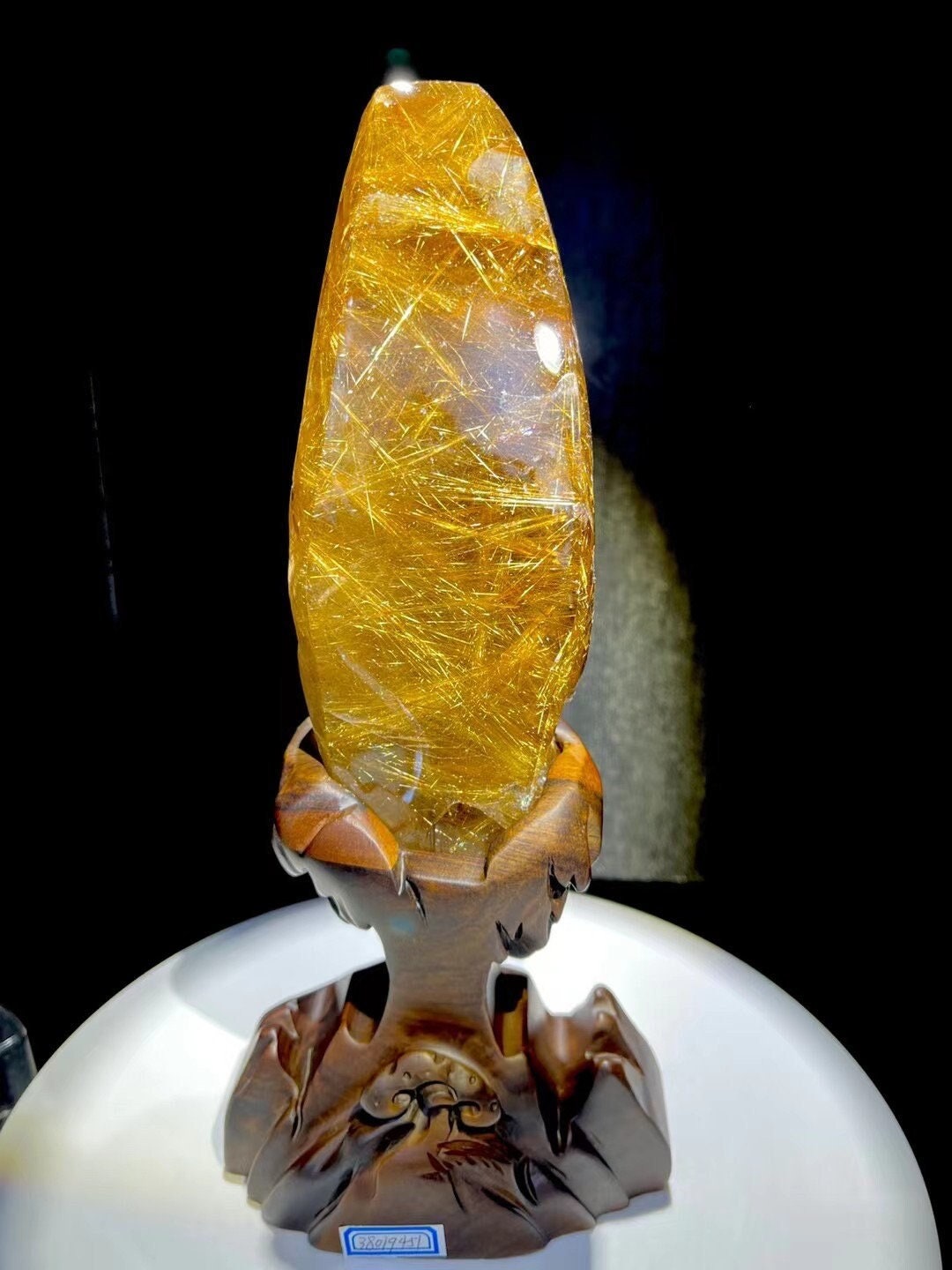 2.2lbnatural Rutile Quartz Crystal Standcrystal Phantom Specimengarden ...