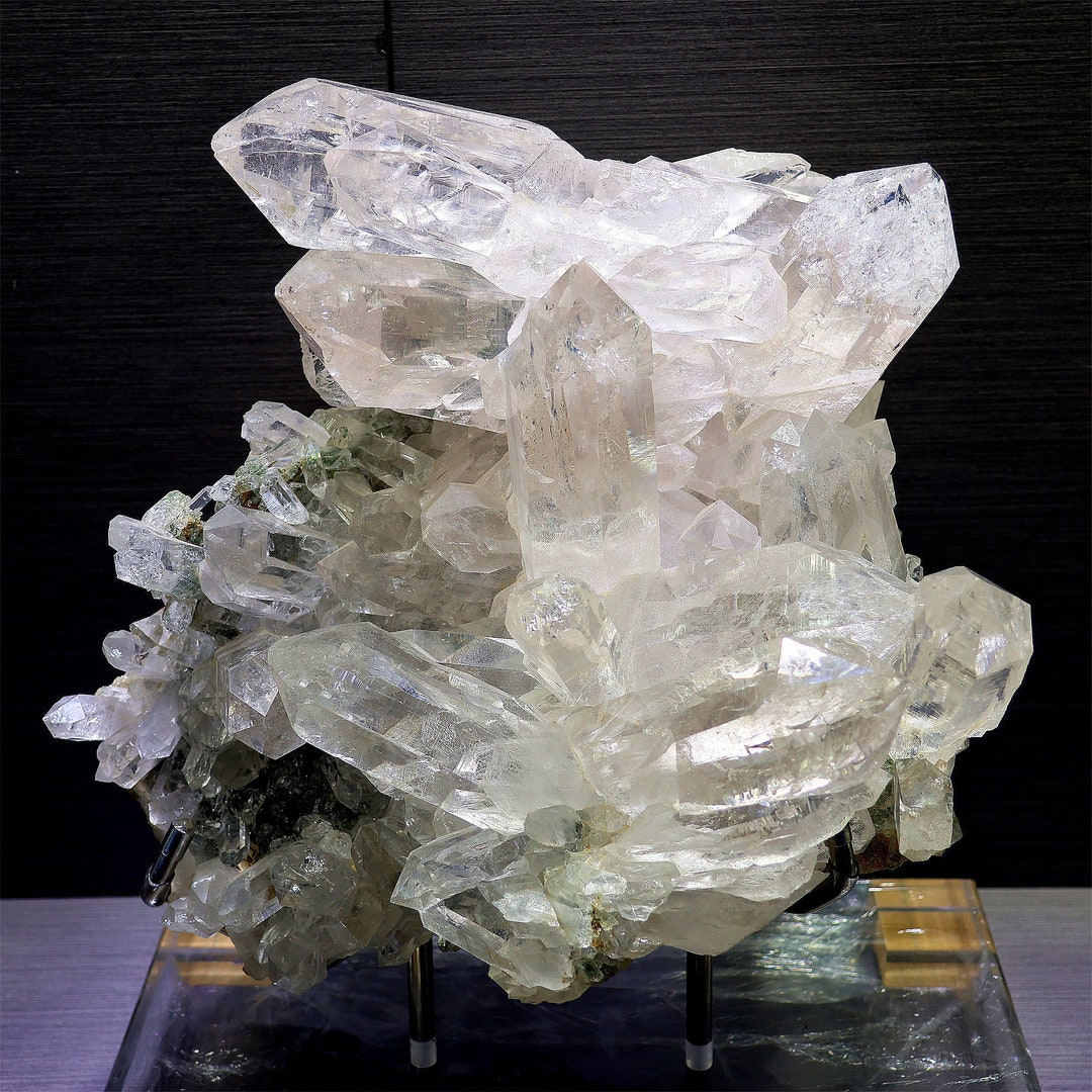 22kg Natural Himalaya Quartz Crystal Cluster, Clear Quartz Skeletal ...