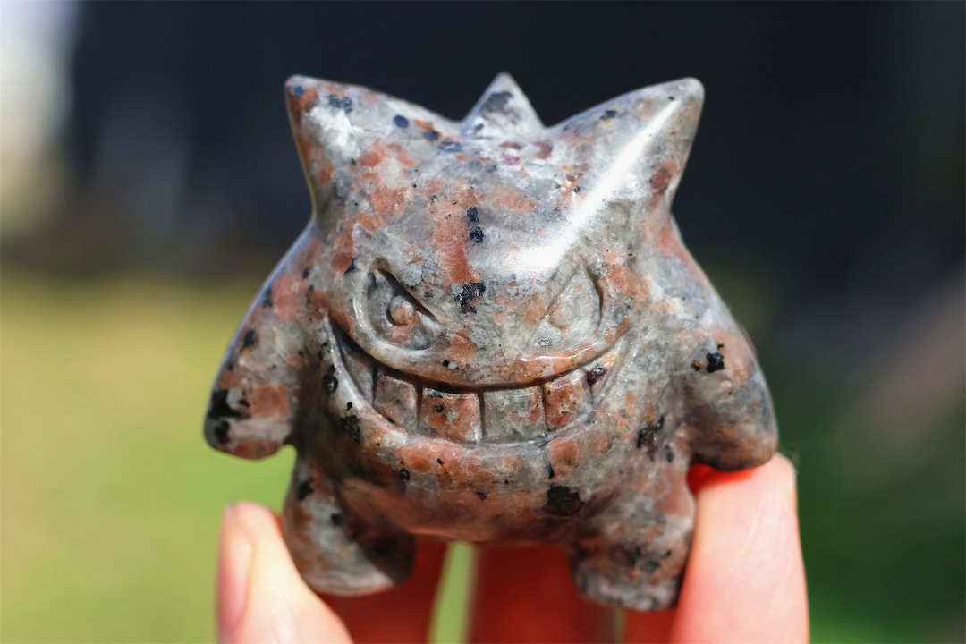 1.9 Natural Yooperlite Carved Gengar Quartz Crystal - Etsy