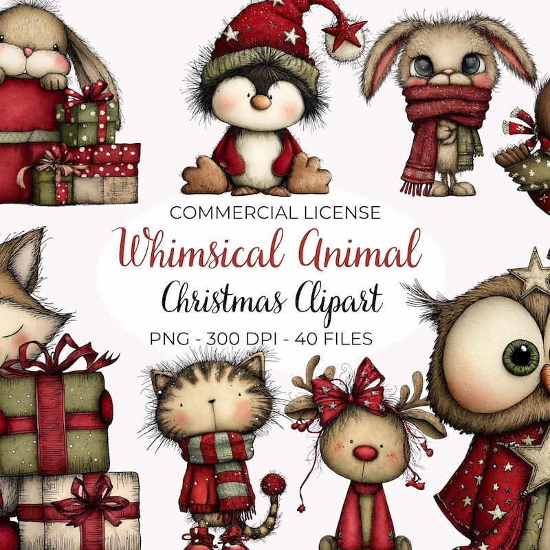 Whimsical Christmas Creatures - Etsy