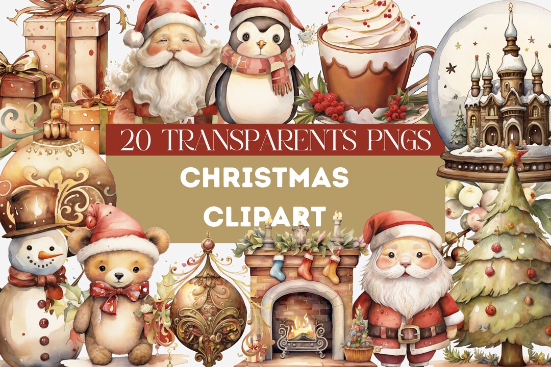 Christmas Clipart Christmas PNG, Christmas Illustrations, PNG Graphics ...