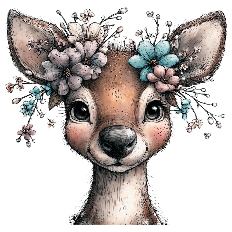 30 Whimsical Spring Animals Clipart: Playful Watercolor Spring Animal ...