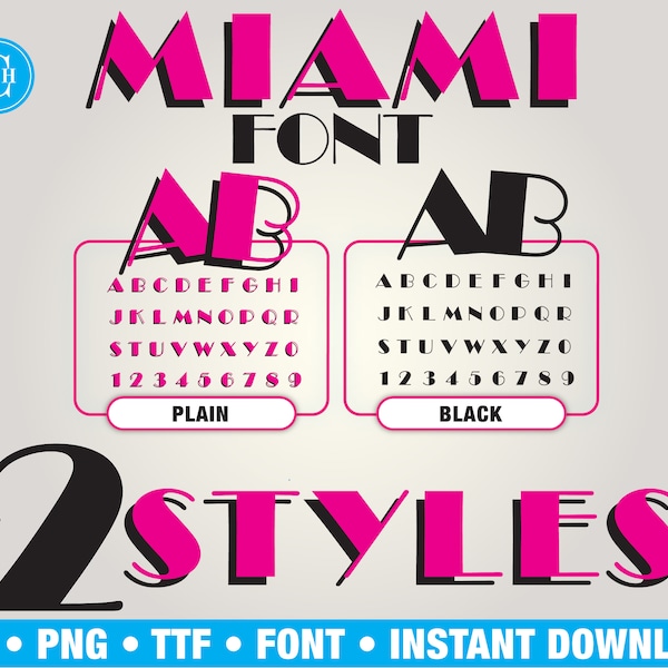 Miami Vice Font Svg - Etsy Sweden