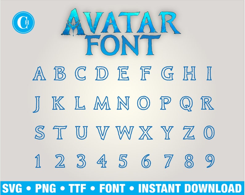 Avatar Font Bundle Svg Png Pdf INSTANT DOWNLOAD - Etsy.de