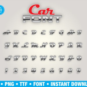 Cars Font Bundle Svg Png Pdf INSTANT DOWNLOAD - Etsy Canada