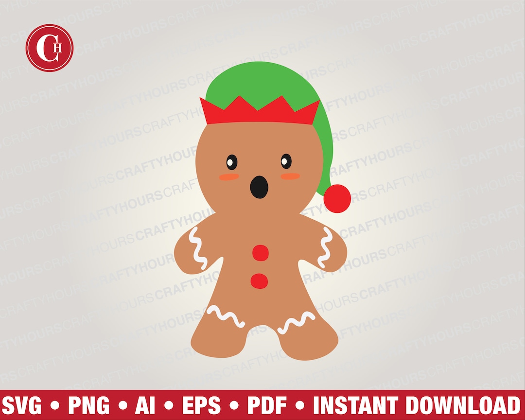 Gingerbread Elf SVG Svg Png Pdf INSTANT DOWNLOAD - Etsy
