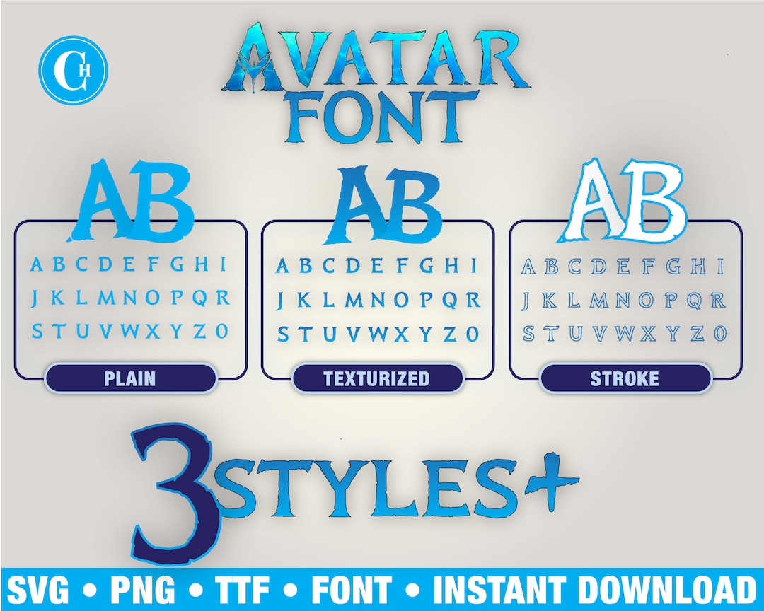 Avatar Font Bundle Svg Png Pdf INSTANT DOWNLOAD - Etsy.de