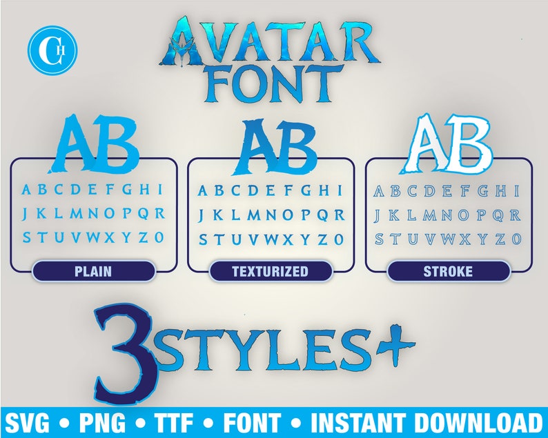 Avatar Font Bundle Svg Png Pdf INSTANT DOWNLOAD - Etsy Canada