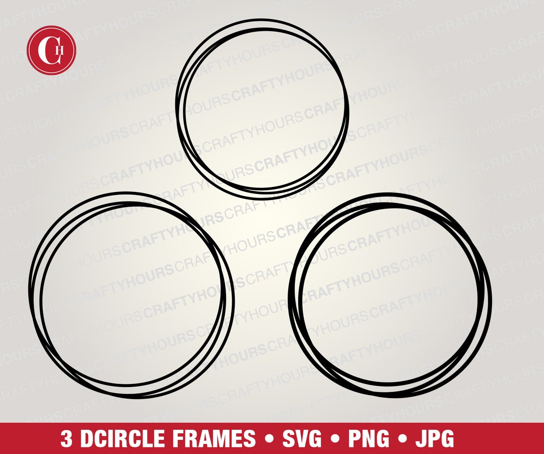 Circle Frame Svg, Sketch Circle Svg, Frame Svg, Circle Svg, Doodle ...