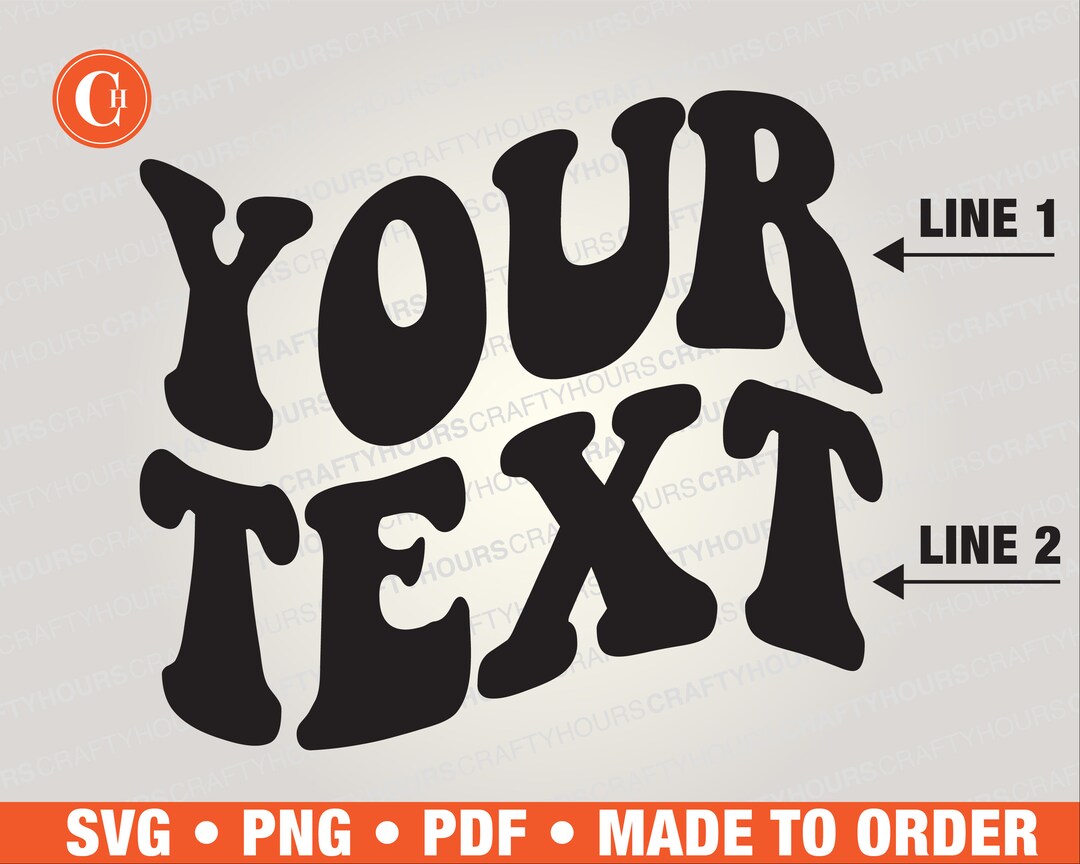 Custom Wavy Svg Png Pdf 100% Customizable - Etsy