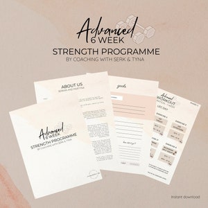 Advanced 6 Weeks Strength Programme - Etsy