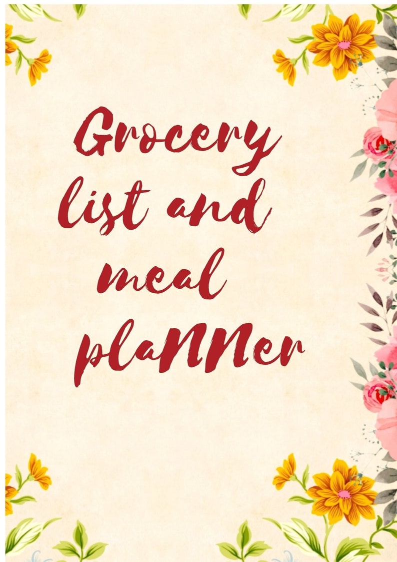 Grocery List - Etsy