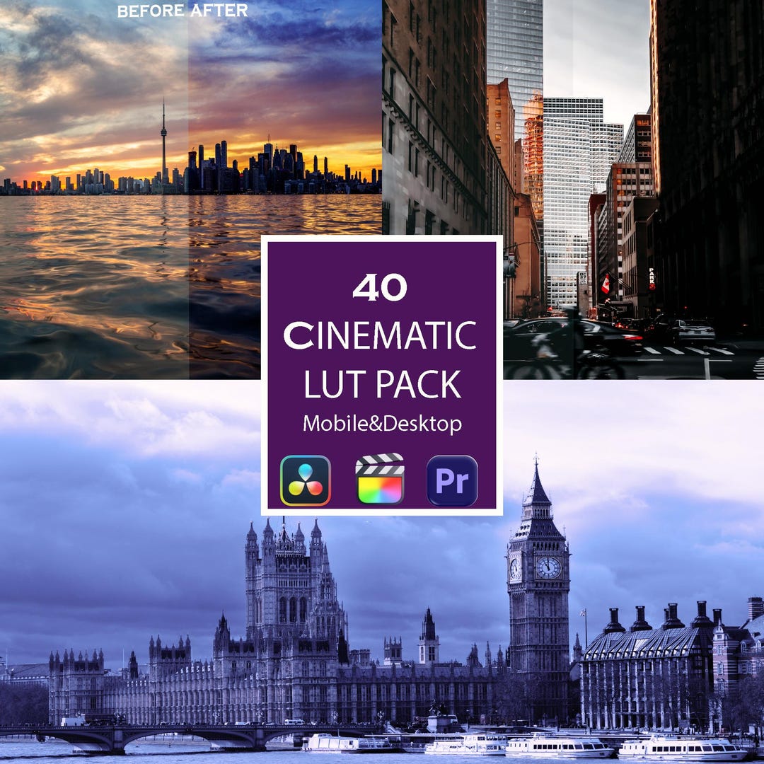 40 Cinematic Lut Pack | Color Grading | Video Filter | Premiere Pro ...