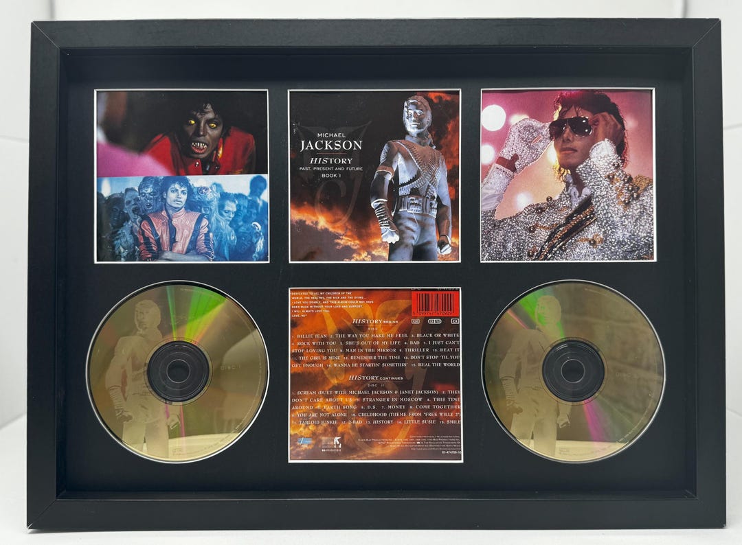 Michael Jackson | History Book One | Double CD Wall Display | Frame Not ...