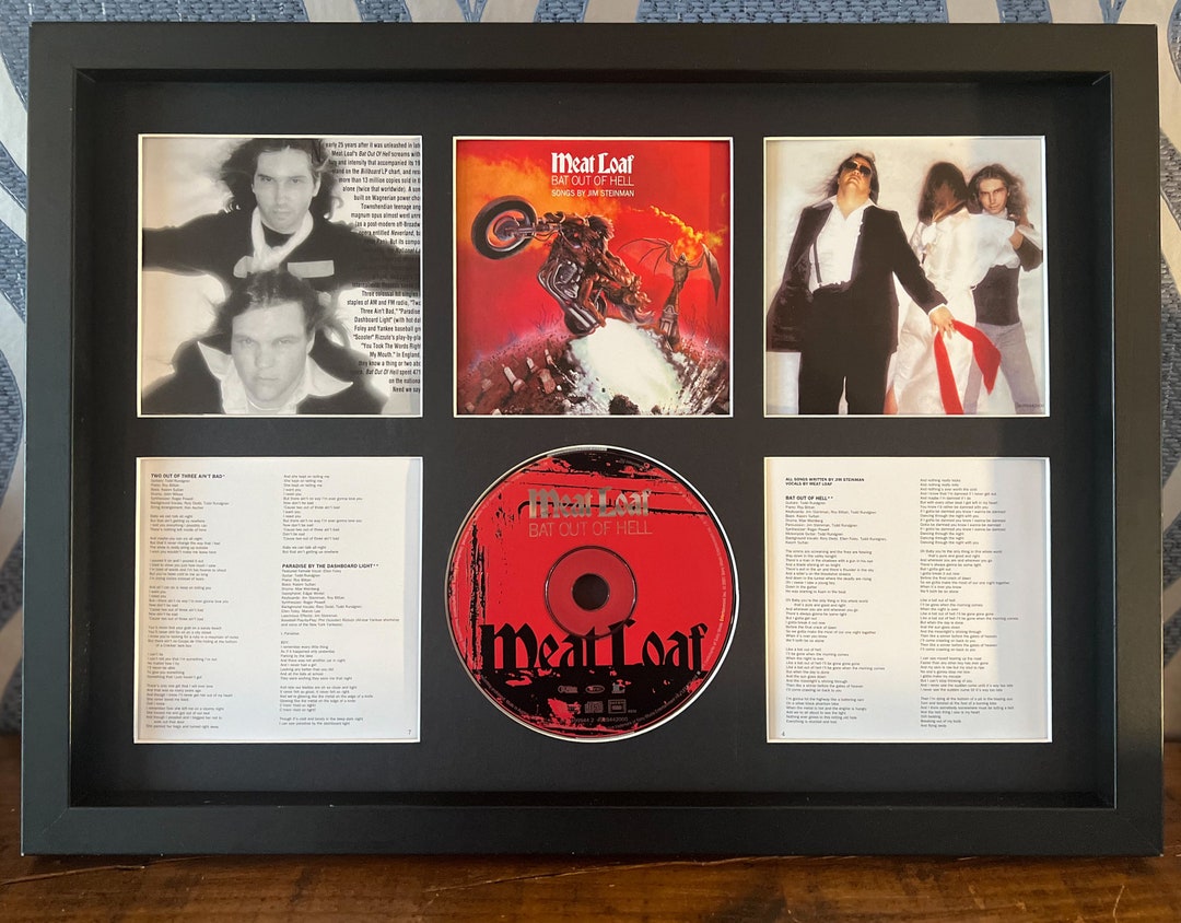 Meatloaf | Bat Out of Hell | CD Wall Display | Frame Not Included ...