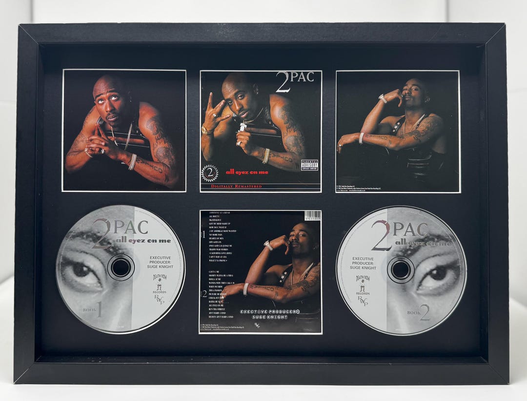 2pac | All Eyez on Me | Double CD Wall Display | Frame Not Included ...