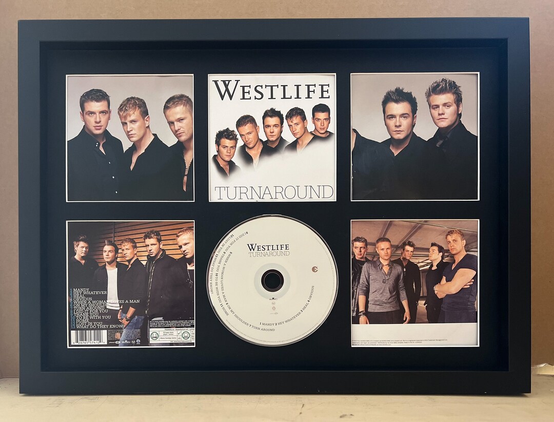Westlife | Turnaround | CD Wall Display | Frame Not Included | - Etsy