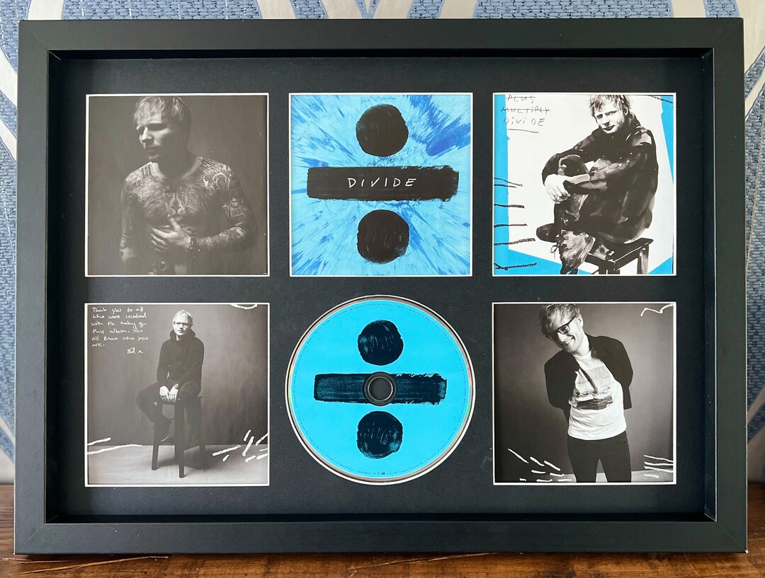 Ed Sheeran | Divide | CD Wall Display | Frame Not Included | - Etsy