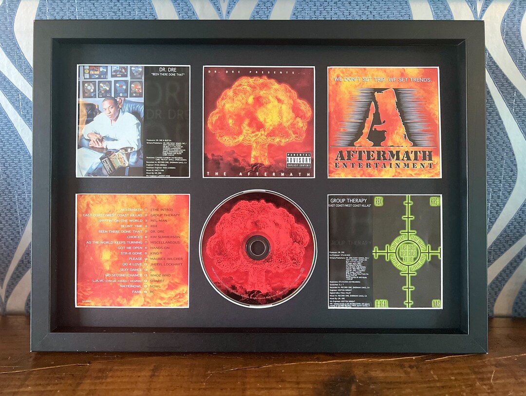 Dr Dre | Presents the Aftermath | CD Wall Display | Frame Not Included ...