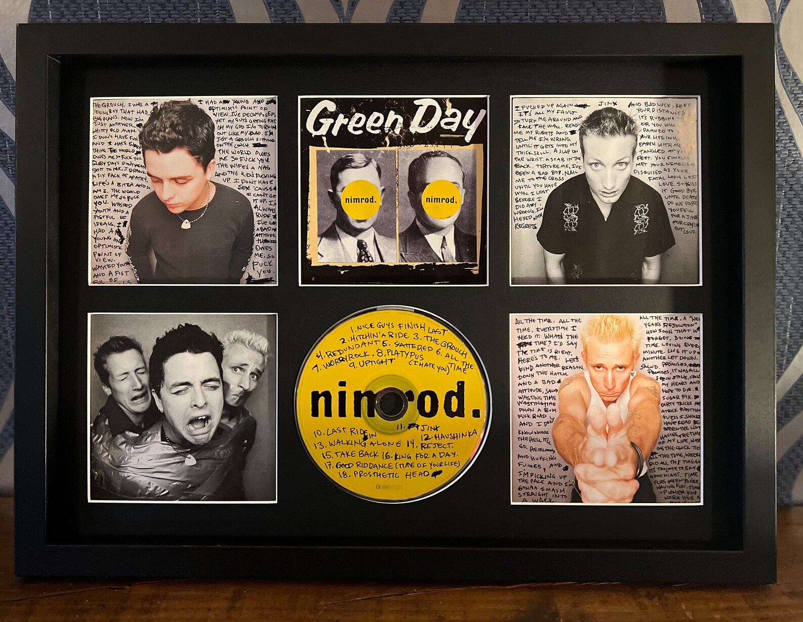 Green Day | Nimrod | CD Wall Display | Frame Not Included | - Etsy