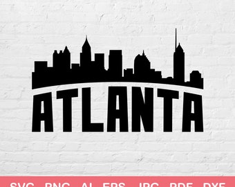 Retro Atlanta Svg Atlanta Georgia Silhouette SVG Cut File - Etsy