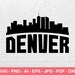 Denver City Svg, Silhouette Svg, Denver Skyline Svg, City Logo Svg ...