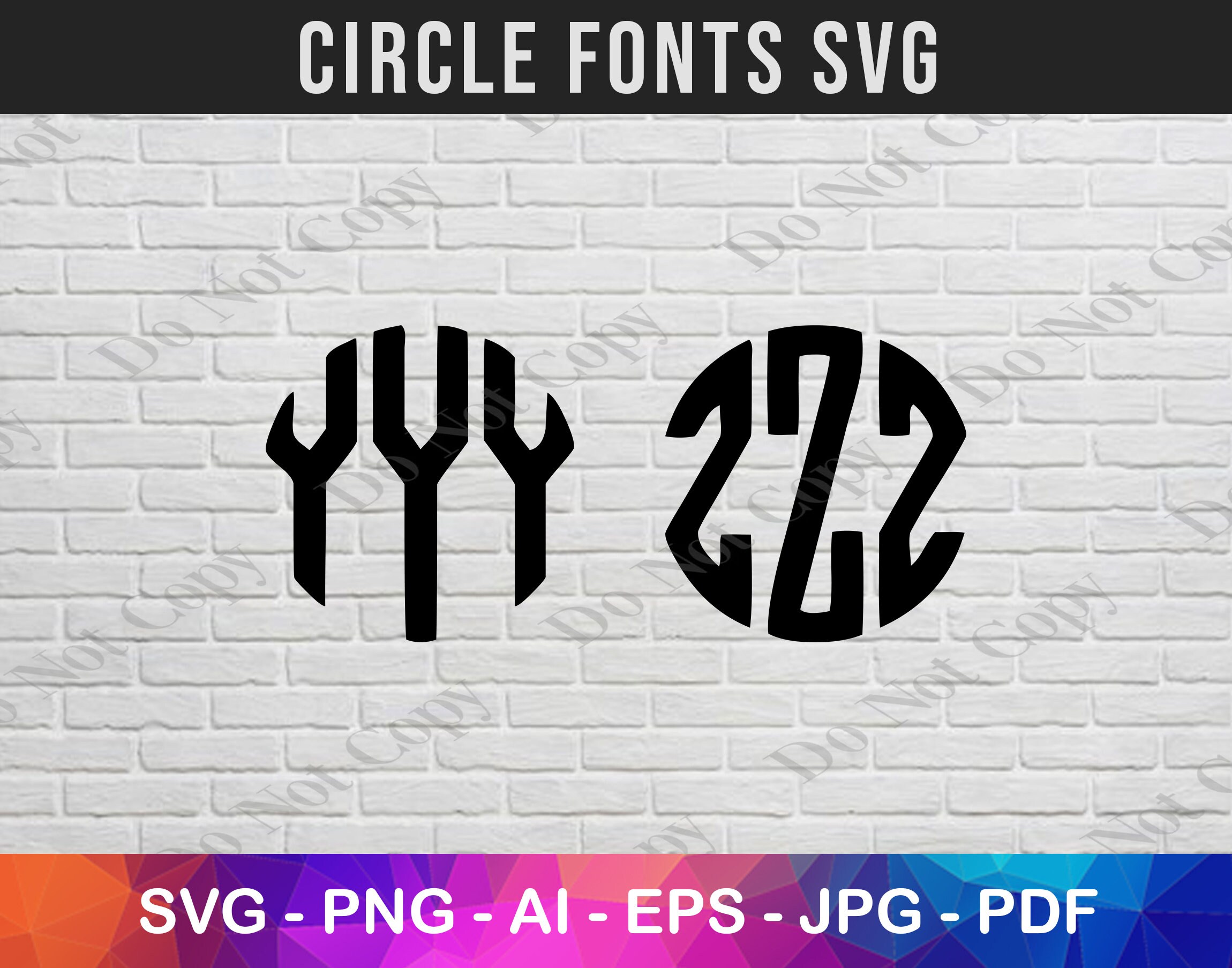Circle Alphabet Svg, Circle Monogram Svg, Circle Letters Svg, Split ...