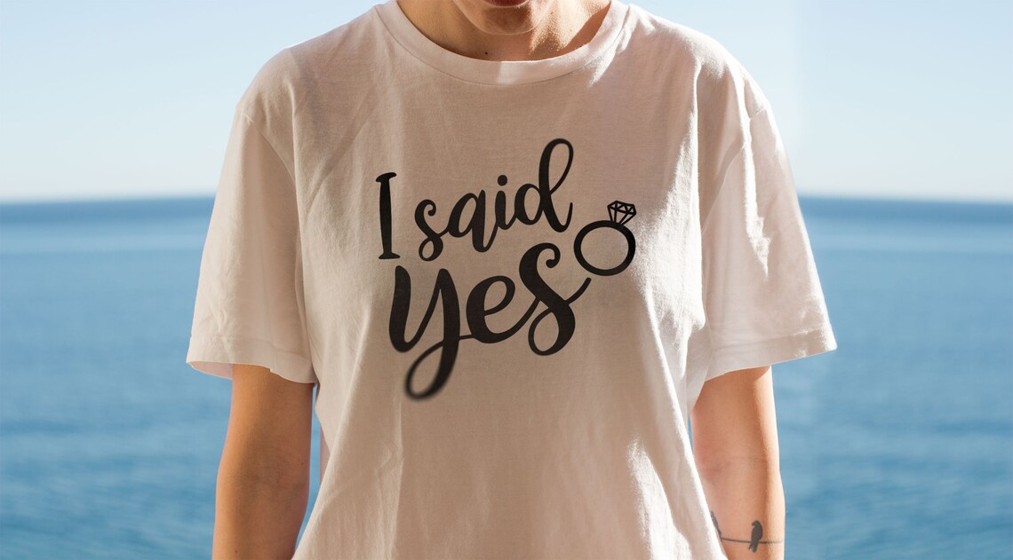 I Said Yes Svg, Yes Svg, Marriage Svg, Funny Svg, Ring Svg, Couple Svg ...