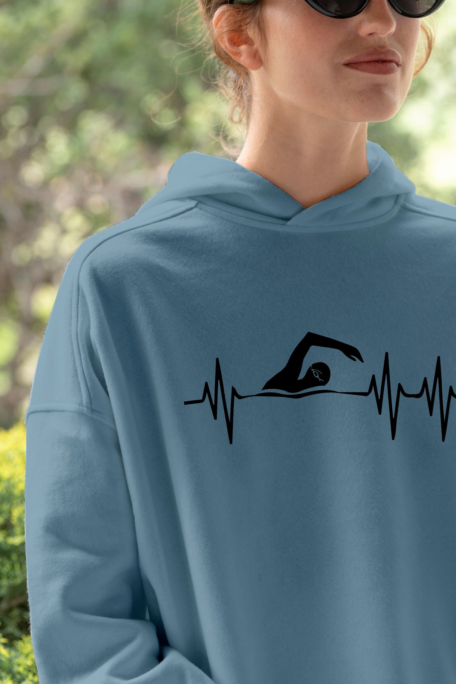Heartbeat Swimming Svg File, Swimming Svg, Basic Svg, Heartbeat Svg ...