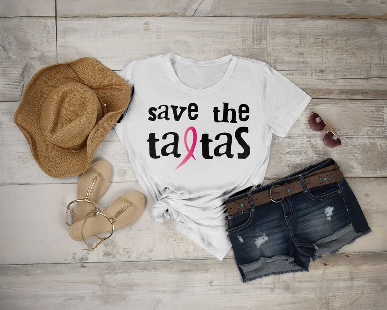 Save the Tatas Svg, Png, Jpg, Dxf Files for Cricut, Pink Awareness ...