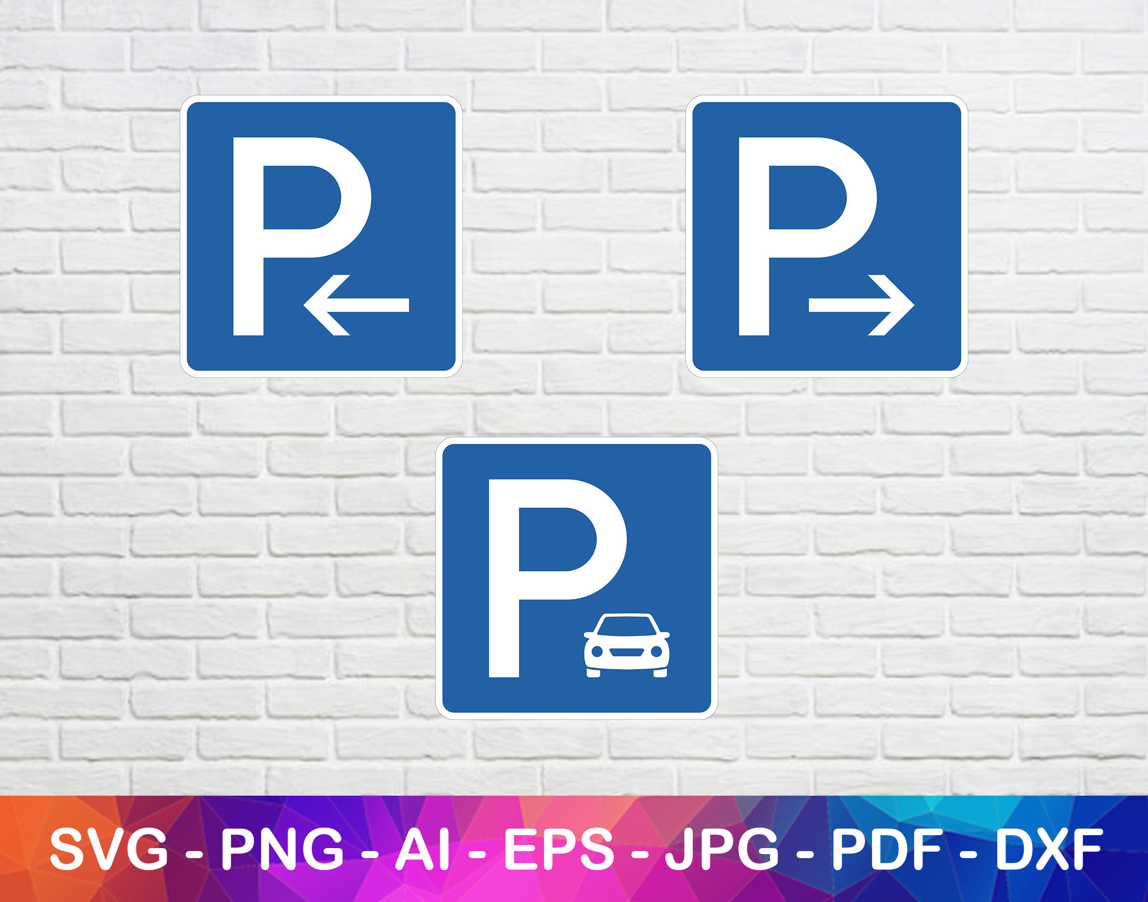 Parking Sign Svg Bundle, Svg Files, Instant Svg - Etsy