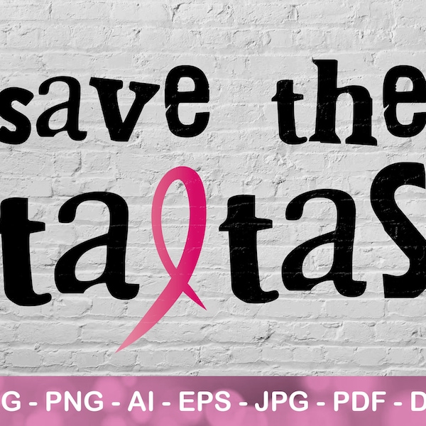 Save the Tatas Svg - Etsy