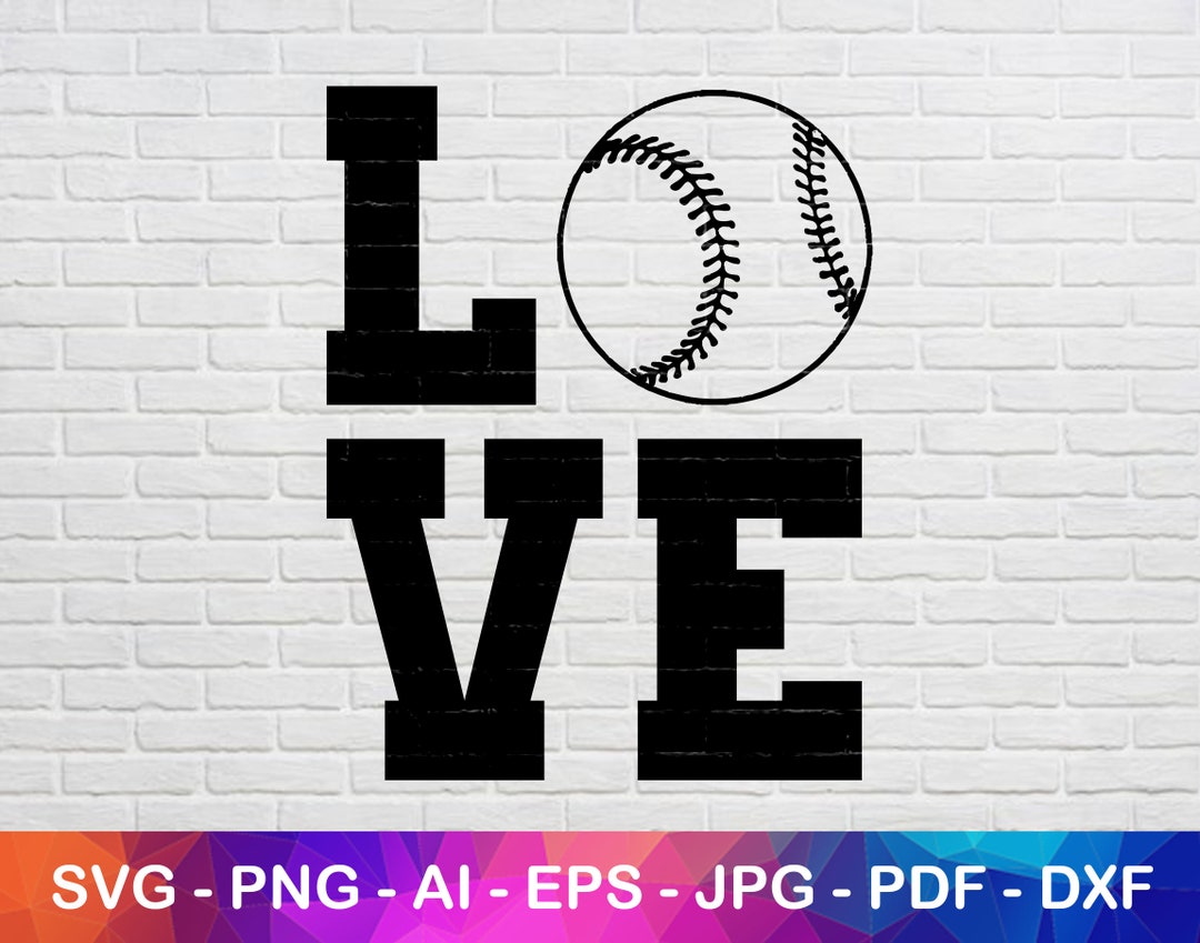 Love Baseball Svg, Love Svg, Baseball Svg, Game Day Tshirt, Letter Svg ...