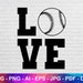 Love Baseball Svg, Love Svg, Baseball Svg, Game Day Tshirt, Letter Svg ...