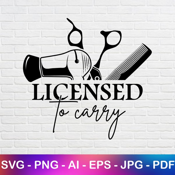 Licensed to Carry Svg - Etsy