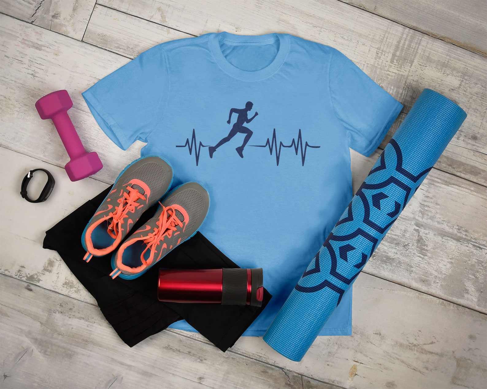 Heartbeat Running Svg File Silhouette Svg Running Svg - Etsy