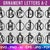 Circle Alphabet Svg, Circle Monogram Svg, Circle Letters Svg, Split Monogram Svg, Fancy Leters ...