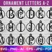 Circle Alphabet Svg, Circle Monogram Svg, Circle Letters Svg, Split ...