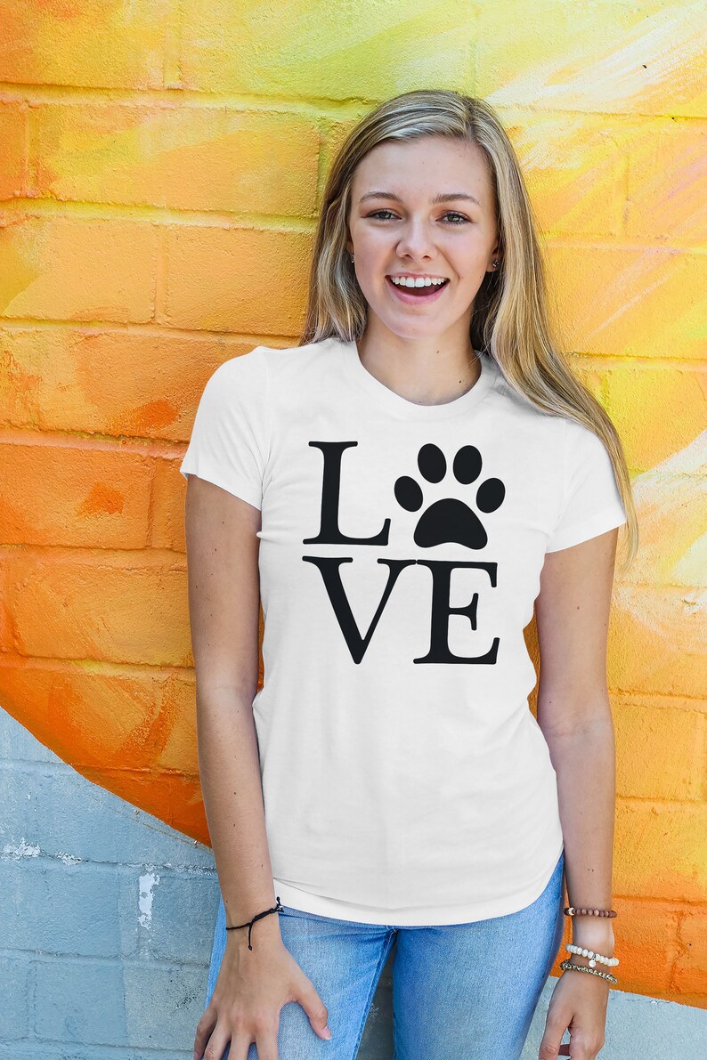 Love Animal Svg File for Cricut Paw Silhouette Png Jpg Pdf - Etsy