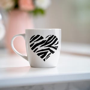Zebra Heart Svg, Zebra Stripes Digital Download - Etsy