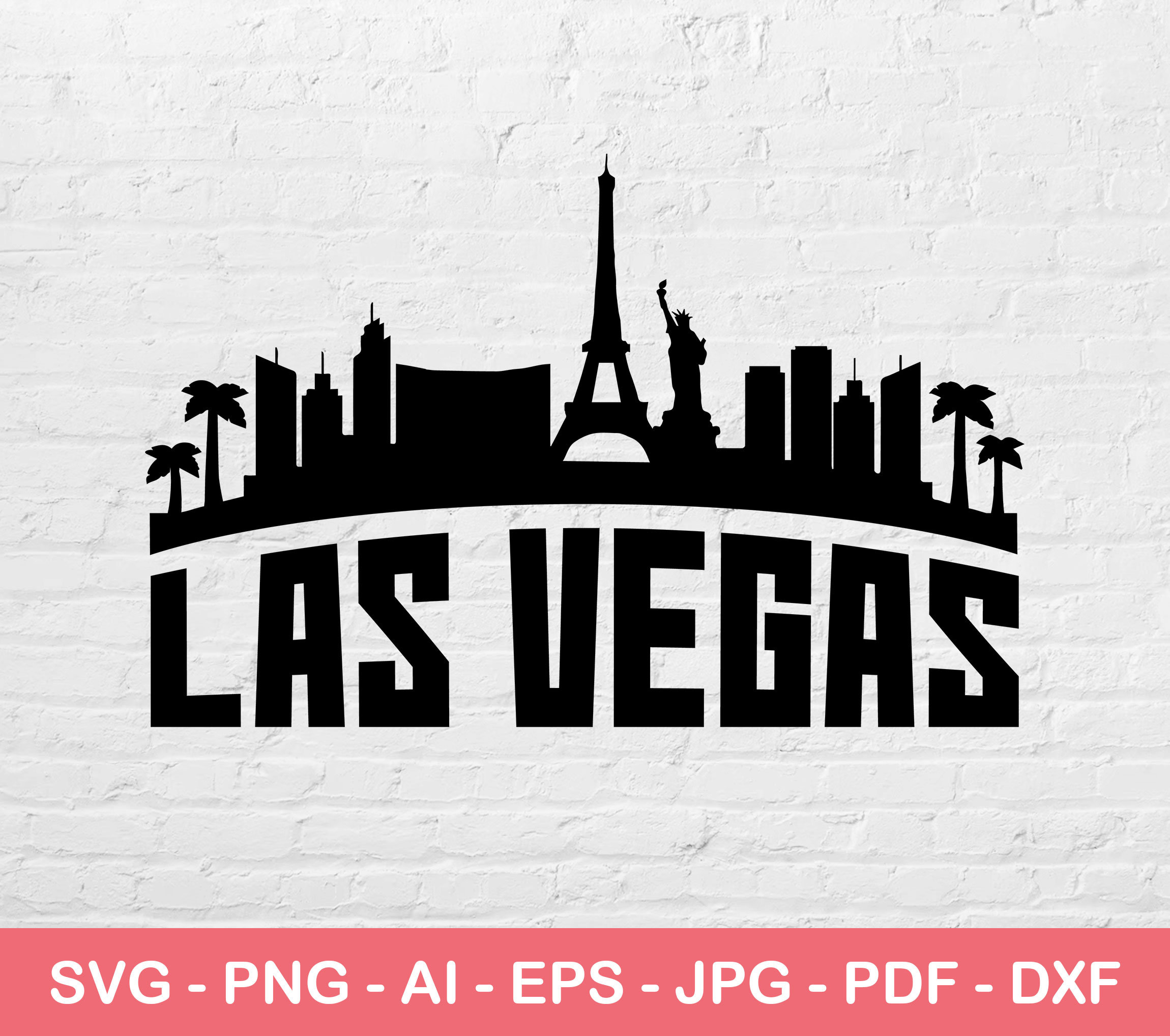 Las Vegas City Svg, Silhouette Svg, Las Vegas Skyline Svg, City Logo ...