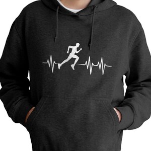 Heartbeat Running Svg File, Silhouette Svg, Running Svg, Heartbeat Svg ...