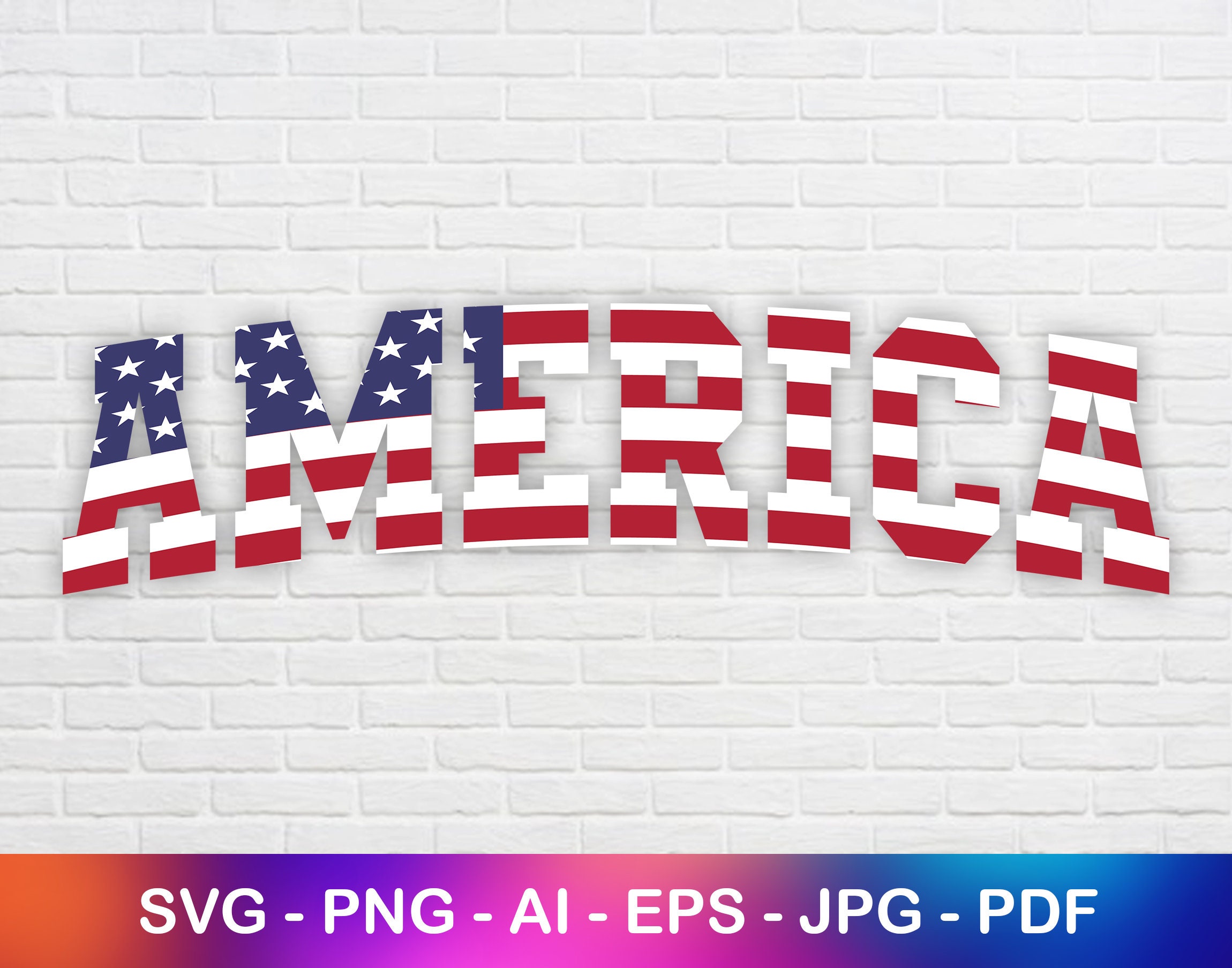 America Svg Png, America Text With American Flag Design, Patriot Svg ...
