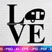 Love Caravan Svg File for Cricut, Happy Camper Life Png, Jpg, Pdf, Dxf ...