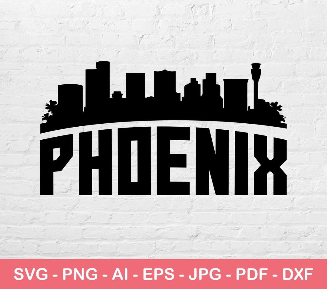 Phoenix City Svg, Silhouette Svg, Phoenix Skyline Svg, City Logo Svg ...