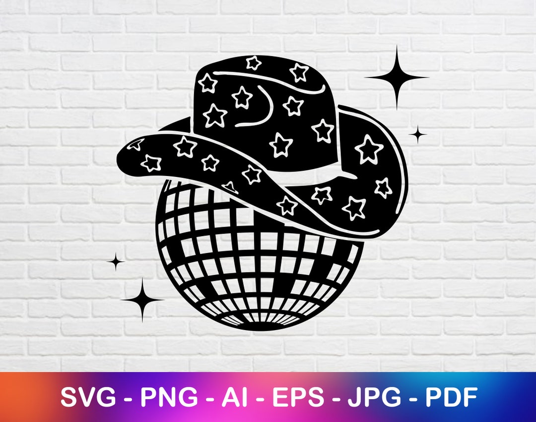 Rodeo Disco Ball Svg, Cowgirl Disco Ball Svg File, Cowboy Svg ...
