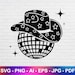 Rodeo Disco Ball Svg, Cowgirl Disco Ball Svg File, Cowboy Svg ...